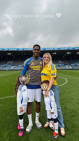 Leeds WAGs join their £110m Premier League promotion party as partners ...
