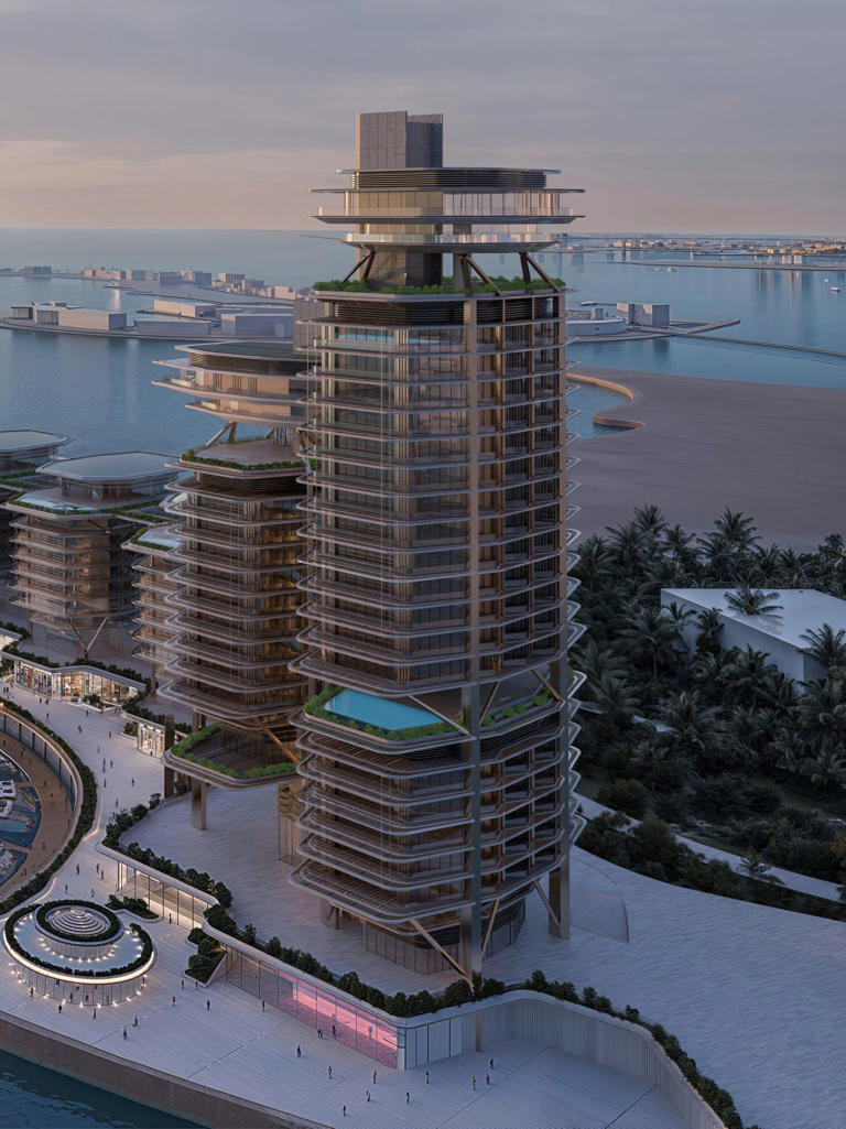 RSHP designs chain of residential towers for Jumeirah waterfront