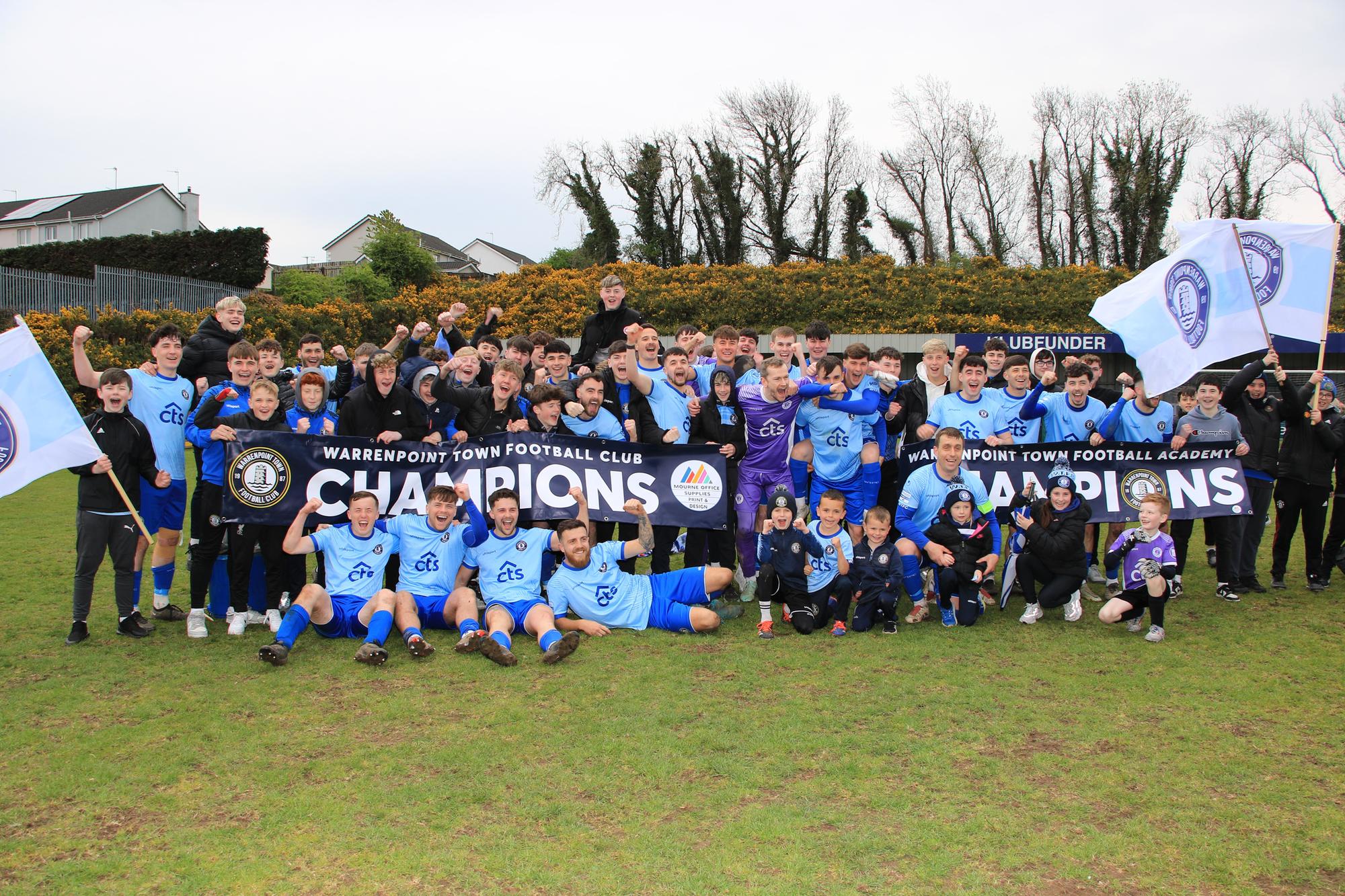 PICTURES: Milltown celebrates Warrenpoint Town's title win