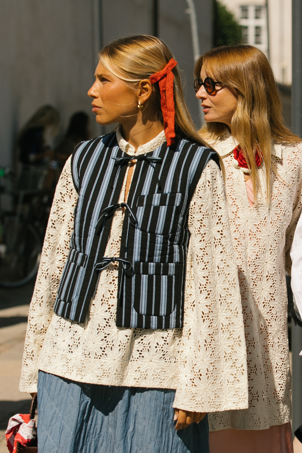 Tie Front Gilets Are 2025's Hottest Transitional Staple