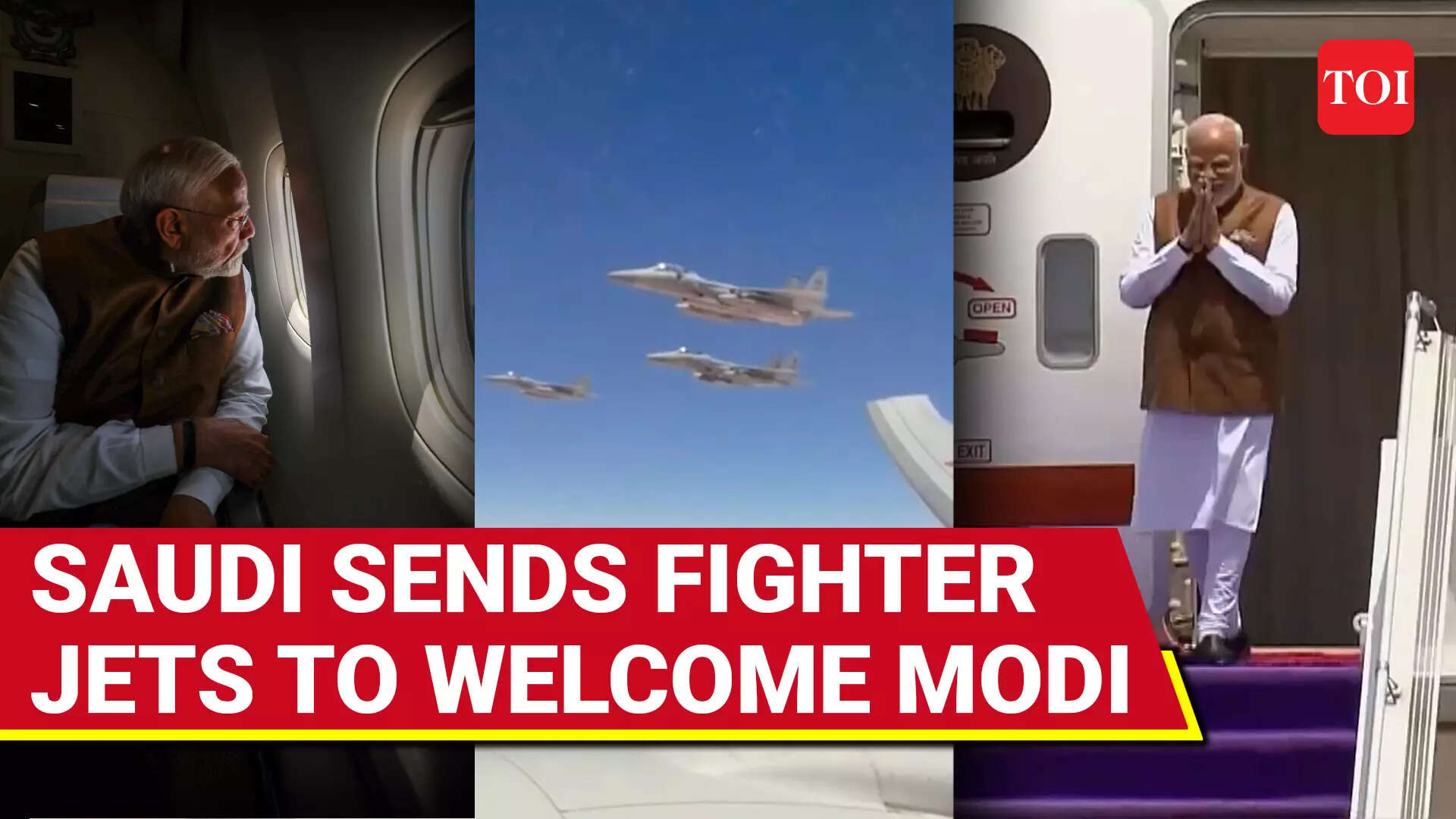 Saudi Crown Prince MBS Sends Fighter Jets To Escort PM Modi's Aircraft ...