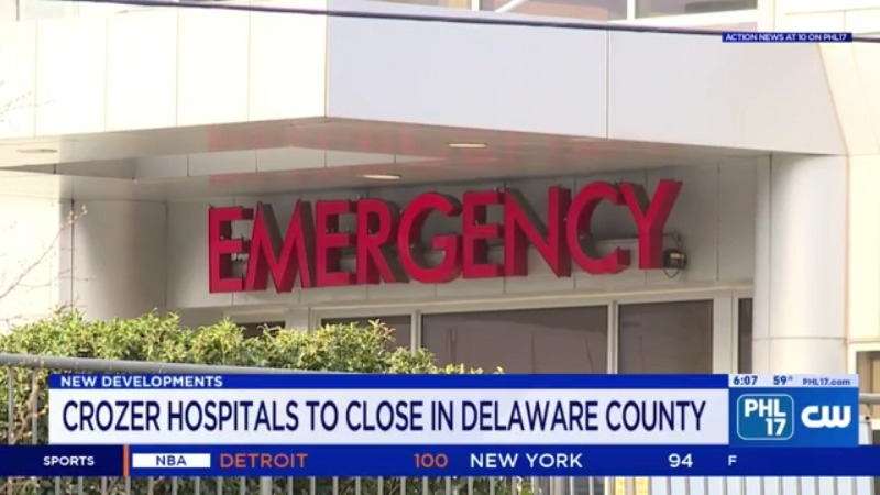 Crozer Hospitals to close in Delaware County