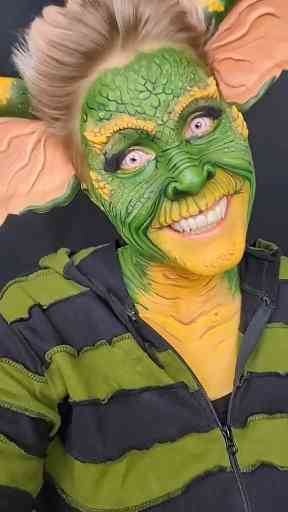 Dream Come True: My Gremlin Makeup Transformation