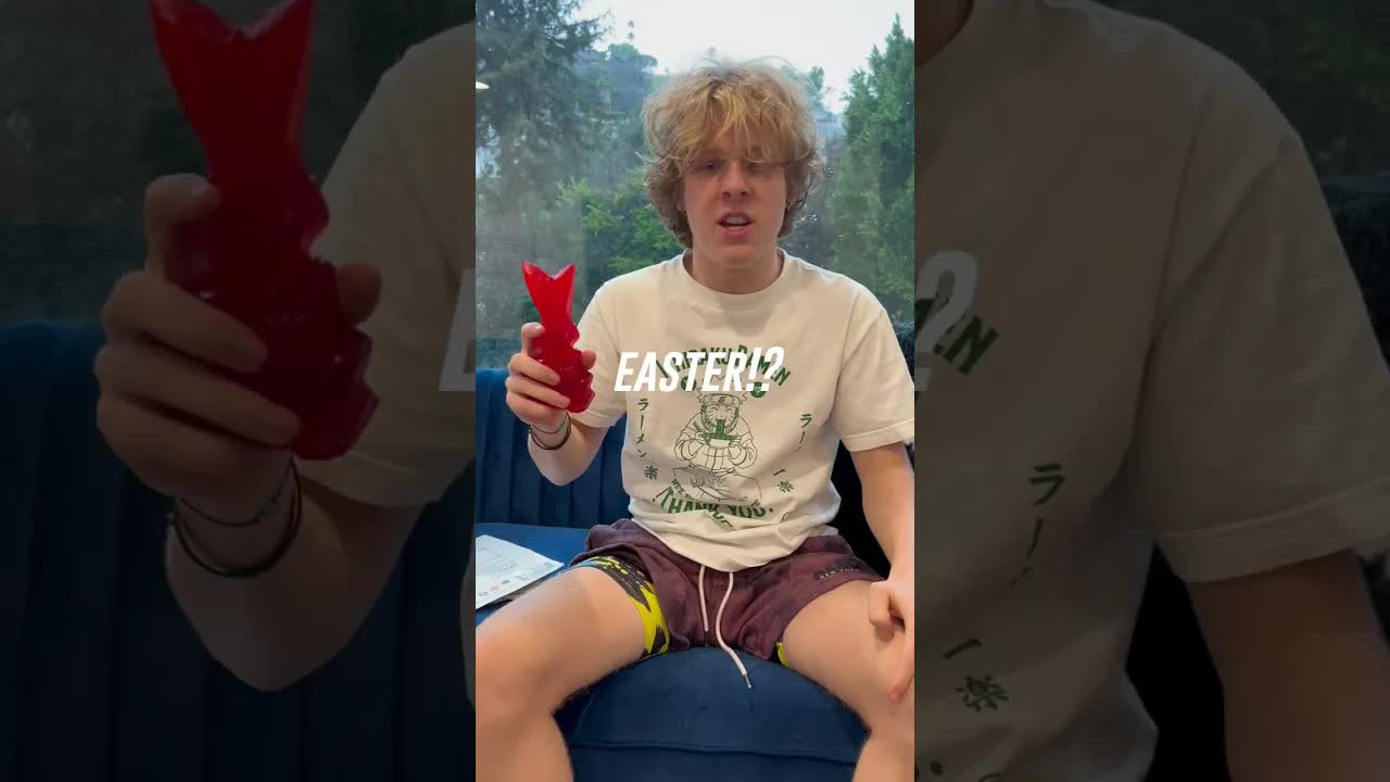 Eating World's Largest Gummy Bunny in Under a Second!