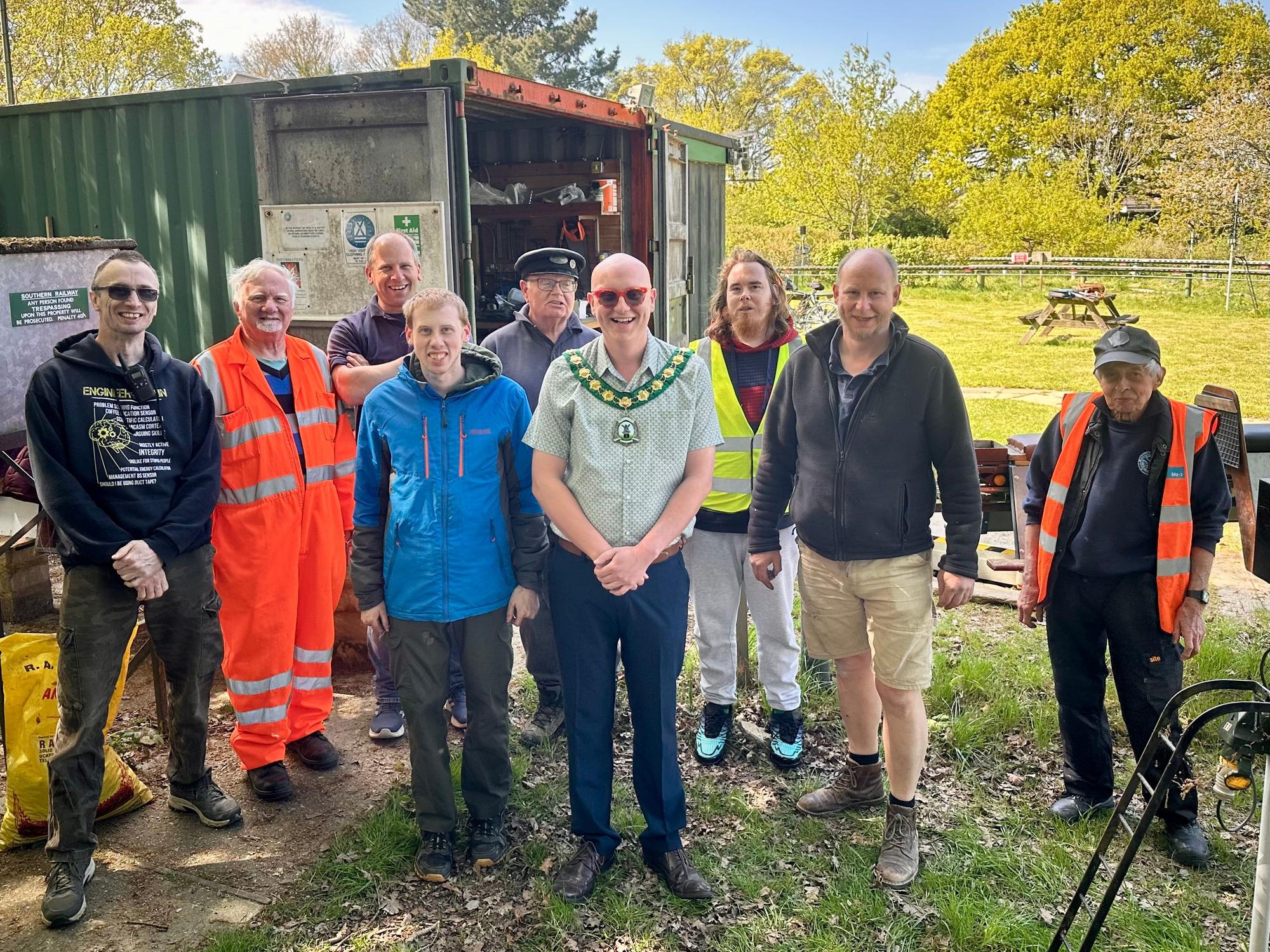 ‘Eggspress’ train service at miniature railway.