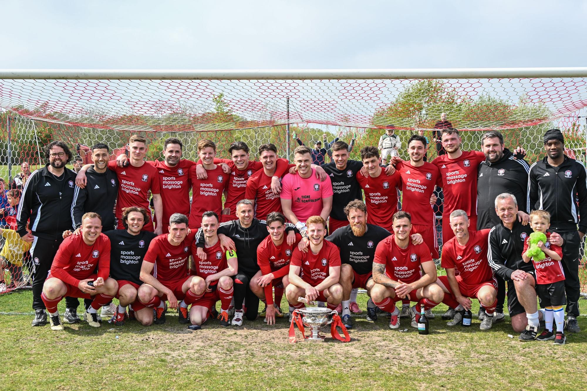 Party time again! Hassocks hammer Haywards Heath before lifting SCFL trophy