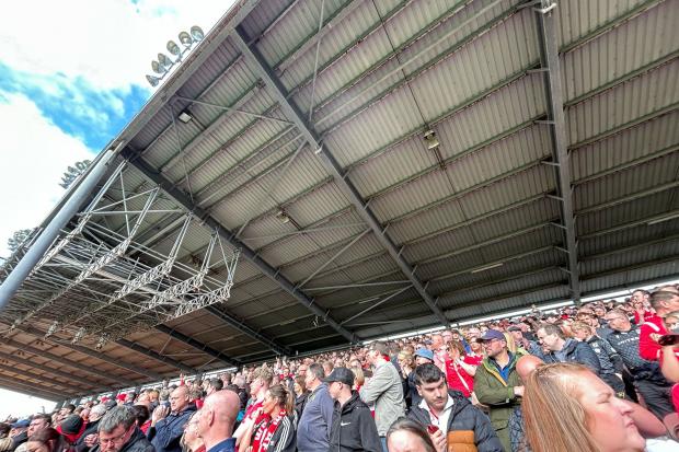 Wrexham fans turn Blackpool red for penultimate away game of the season