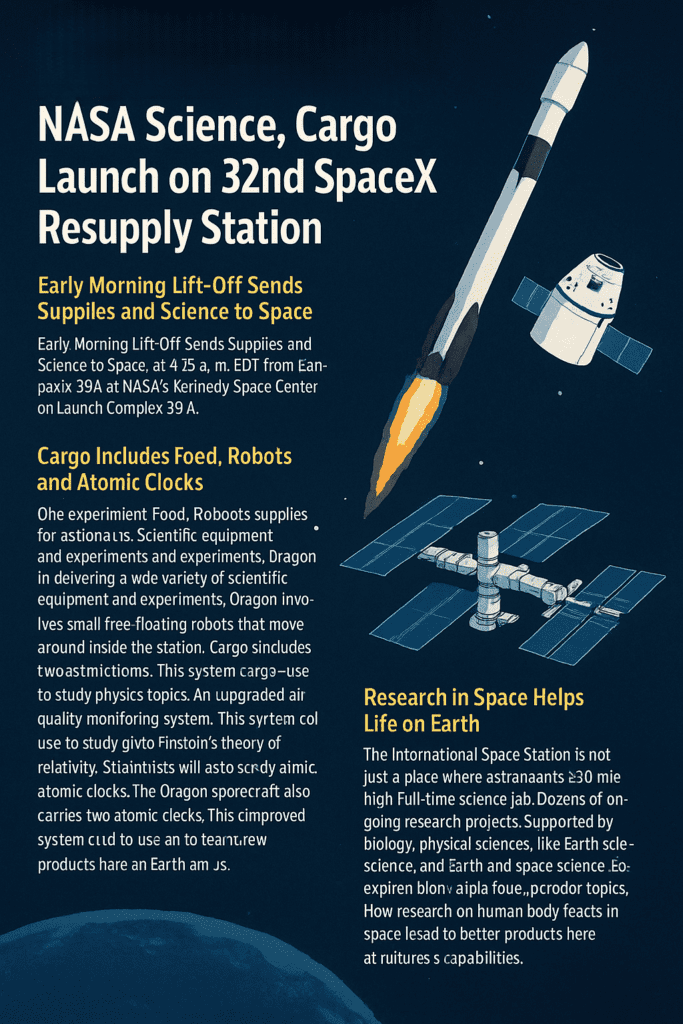 Power Surge, Cargo Delay on 32nd NASA SpaceX Resupply Mission