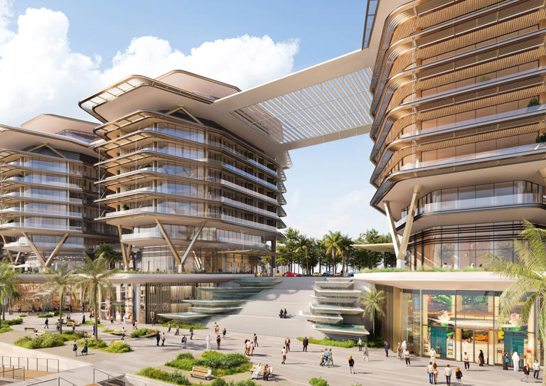 RSHP designs chain of residential towers for Jumeirah waterfront