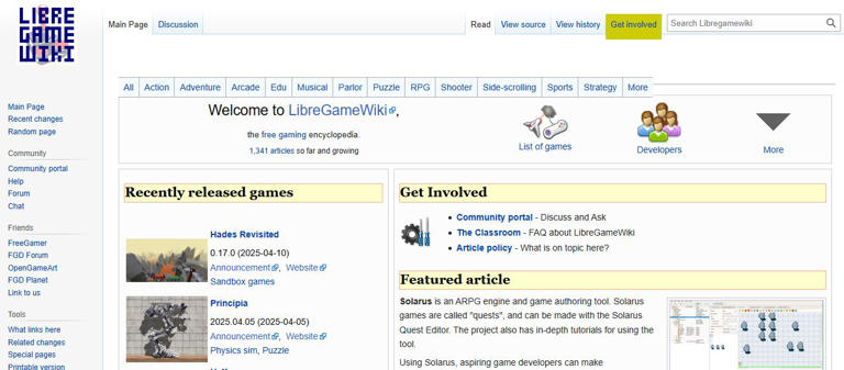 Qué es LibreGameWiki: la enciclopedia de videojuegos libres y gratuitos