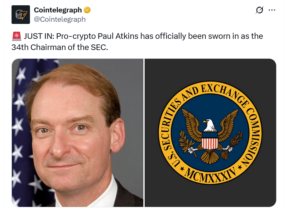 Paul Atkins, nominato da Trump, è ufficialmente il nuovo presidente ...