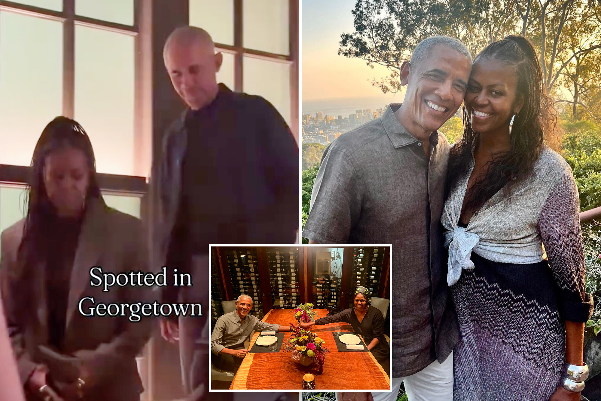 Barack and Michelle Obama spotted on date night in DC restaurant where ...