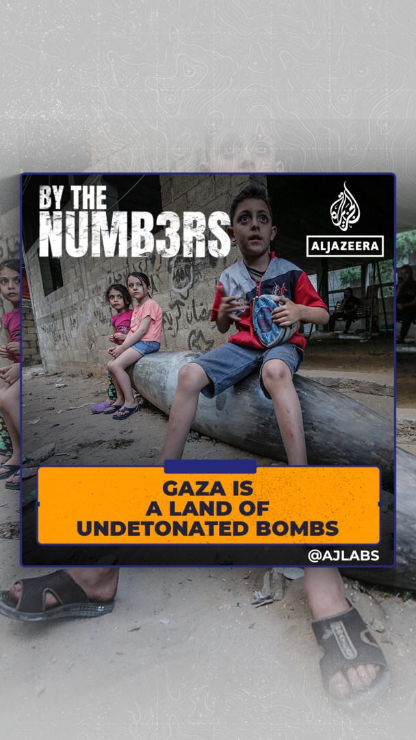 Gaza is a land of undetonated bombs