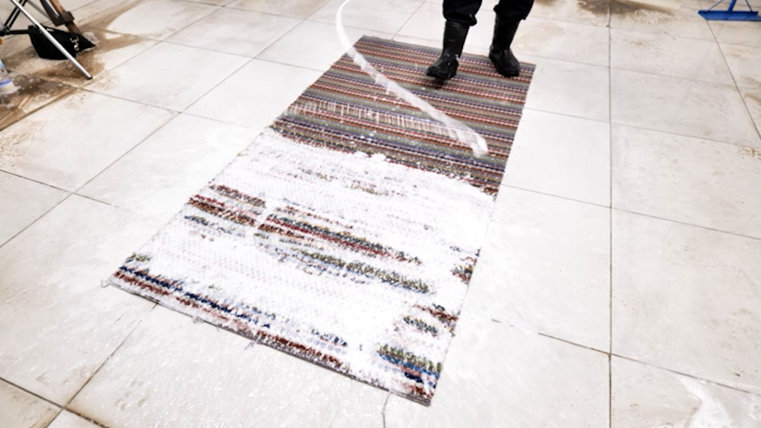 Muddy Rug Transformation into a New One