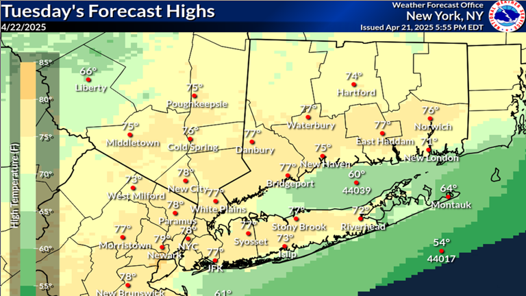 Lower Hudson Valley weather: Warm days are ahead. See the NWS forecast