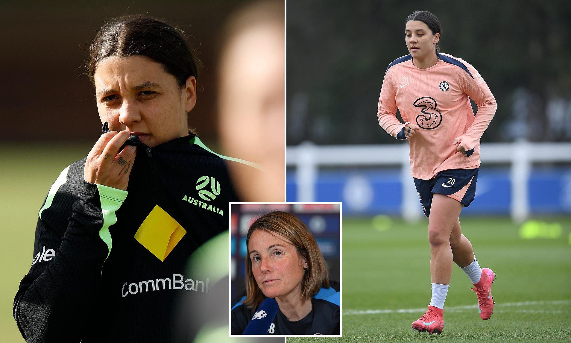 Matildas captain Sam Kerr could be facing more time on the sidelines as ...