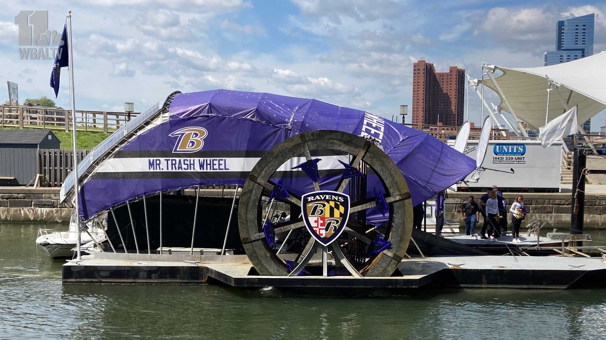 Mr. Trash Wheel gets new look — and funding — thanks to Ravens