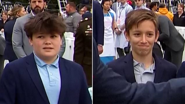 Pete Hegseth's kids look 'embarrassed' during father's speech