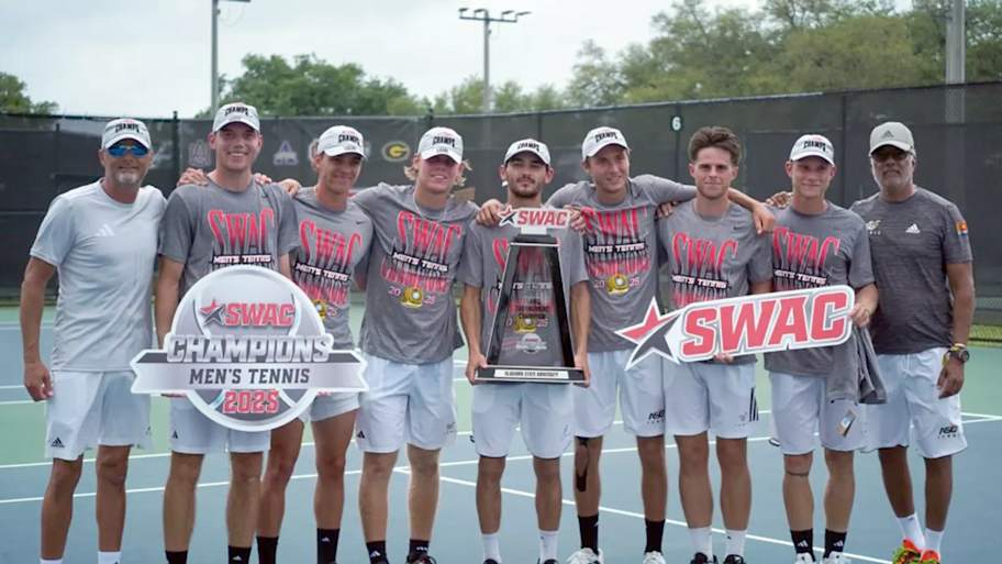 Alabama State Men's Tennis Team Four-Peats As SWAC Tournament Champions