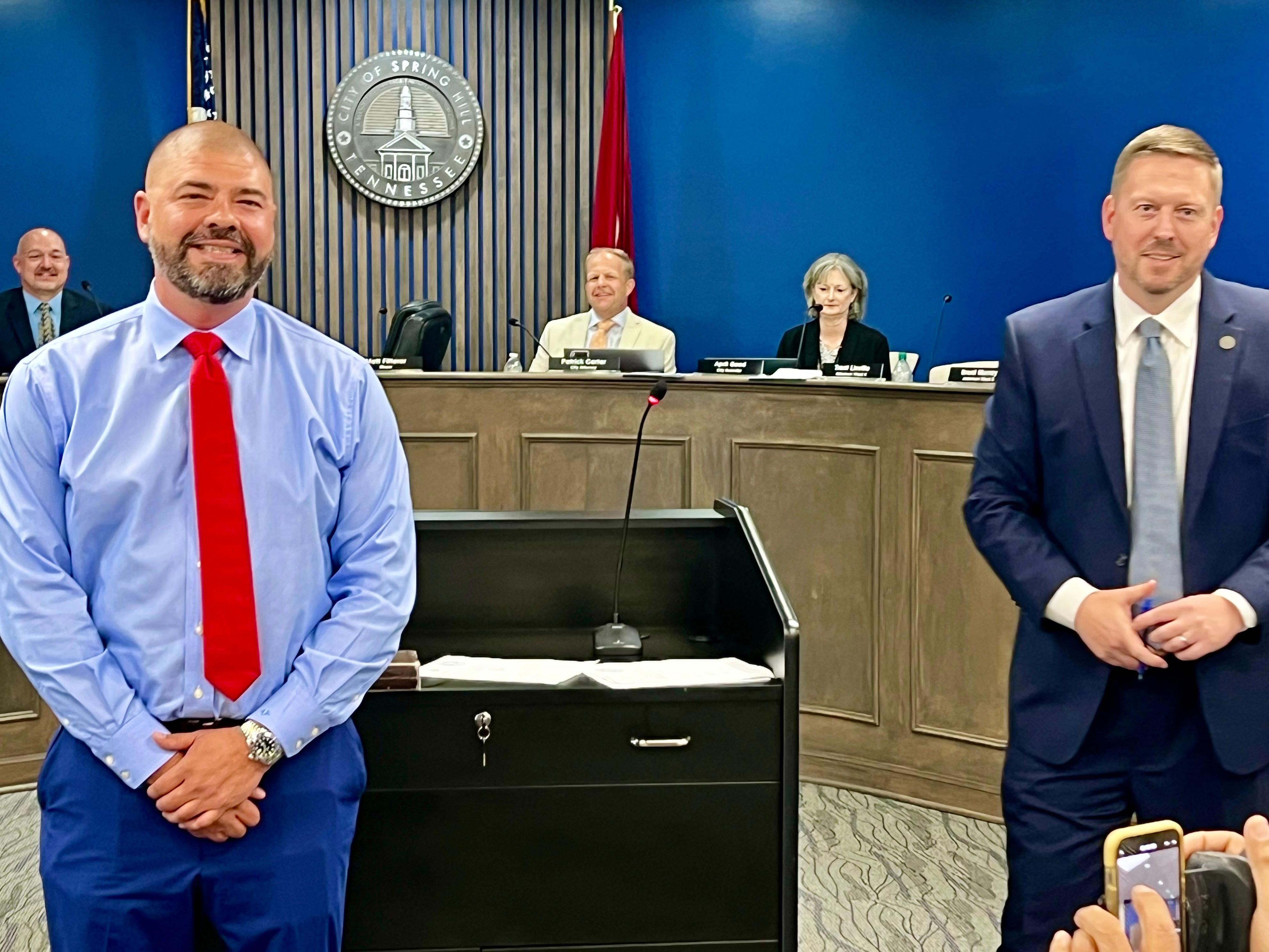 Spring Hill BOMA swears in Mayor Matt Fitterer, four new aldermen: 'Let ...