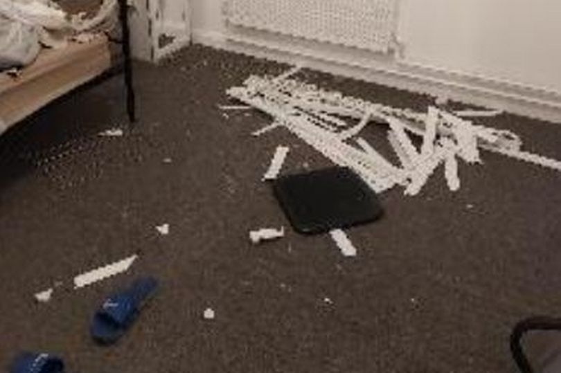 'Angry' man smashed up his room in HMO and threatened to burn down building