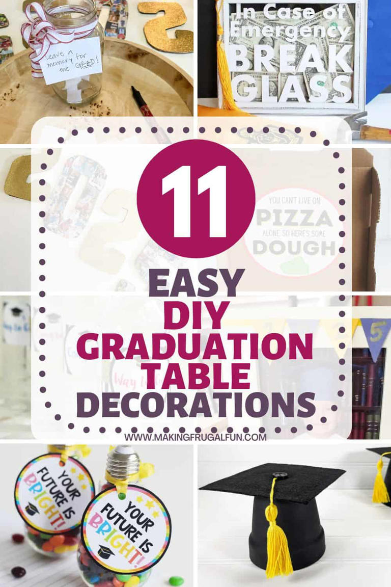 11 Easy Graduation Table Decorations DIY Ideas on a Budget