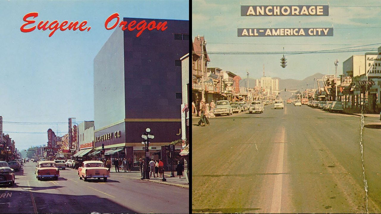 30 Vintage Postcards from American Cities in the ’60s