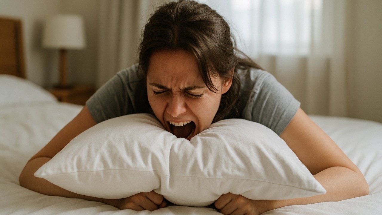 Stressed? Screaming into pillows can help, but...