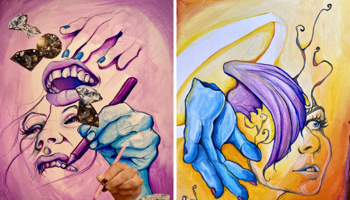 I Hear Or Feel Colors In Music, So I Made 7 Paintings, Each While ...