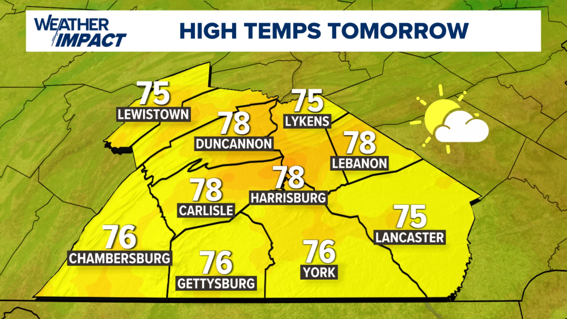 Staying warm and pleasant through midweek!