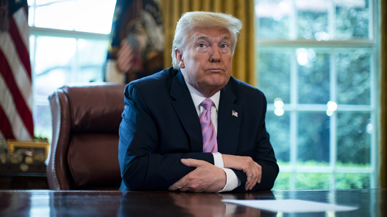 Trump's Latest Bleach Job Is So Blinding We Almost Forgot About His Tan