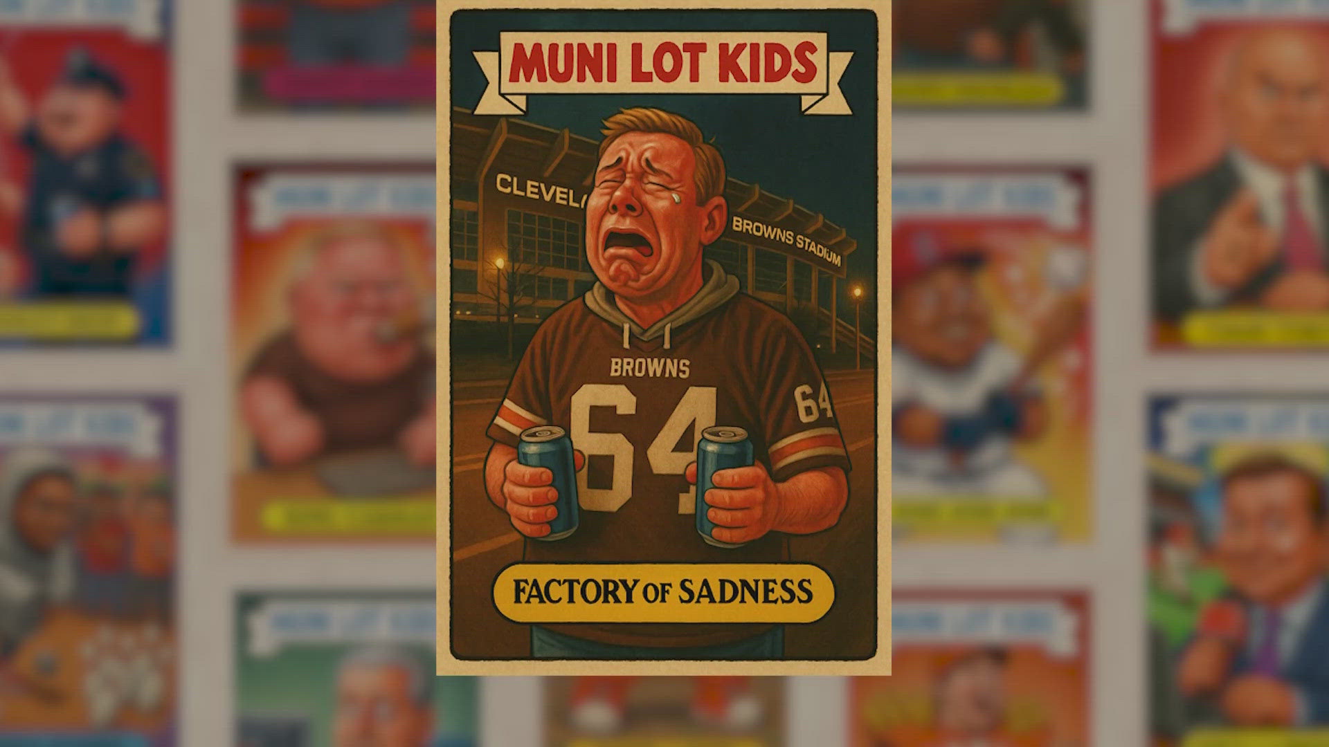 'Muni Lot Kids' card series immortalizes Browns fans and gives back to ...