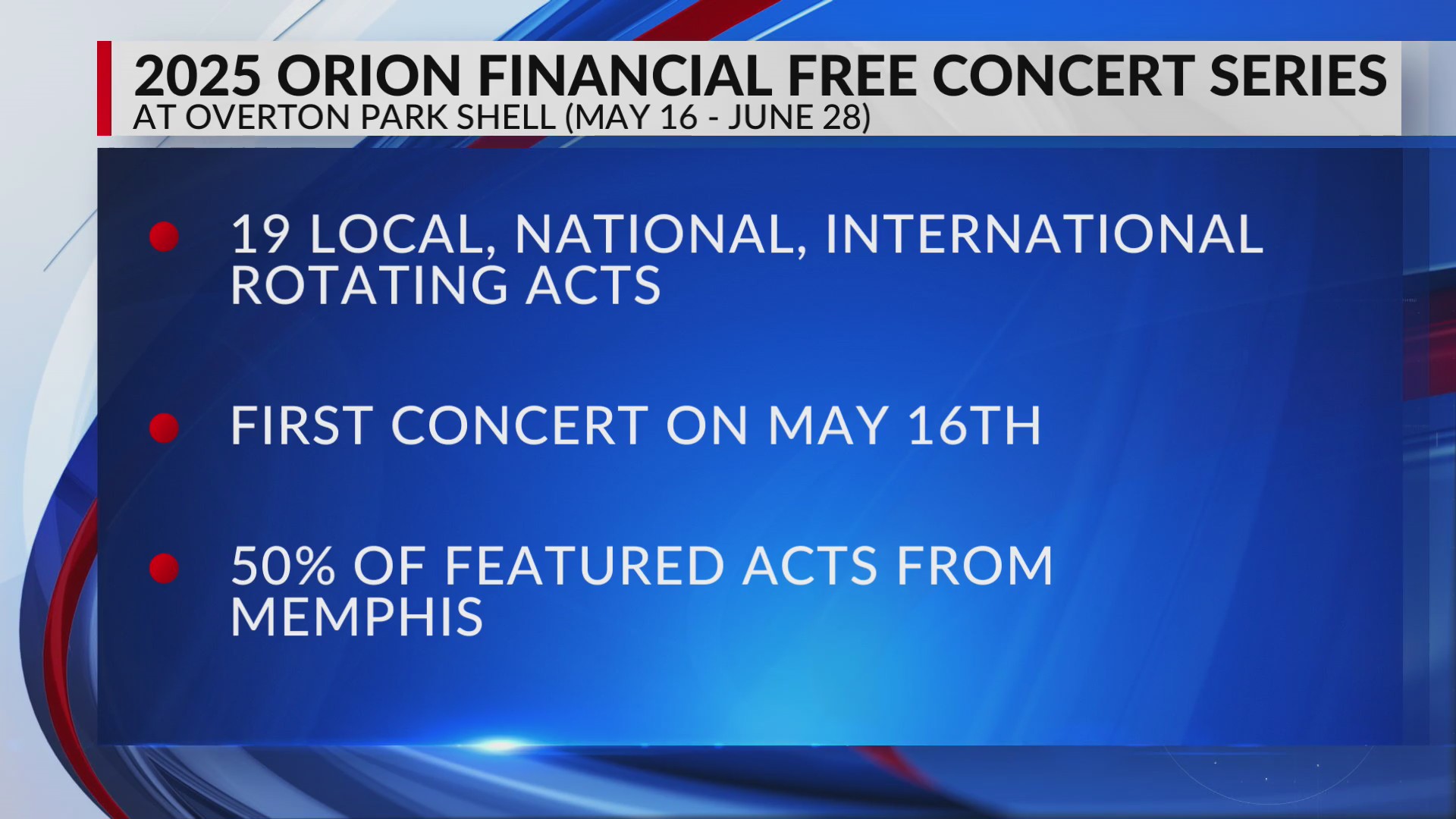 Overton Park Shell reveals free concert series lineup