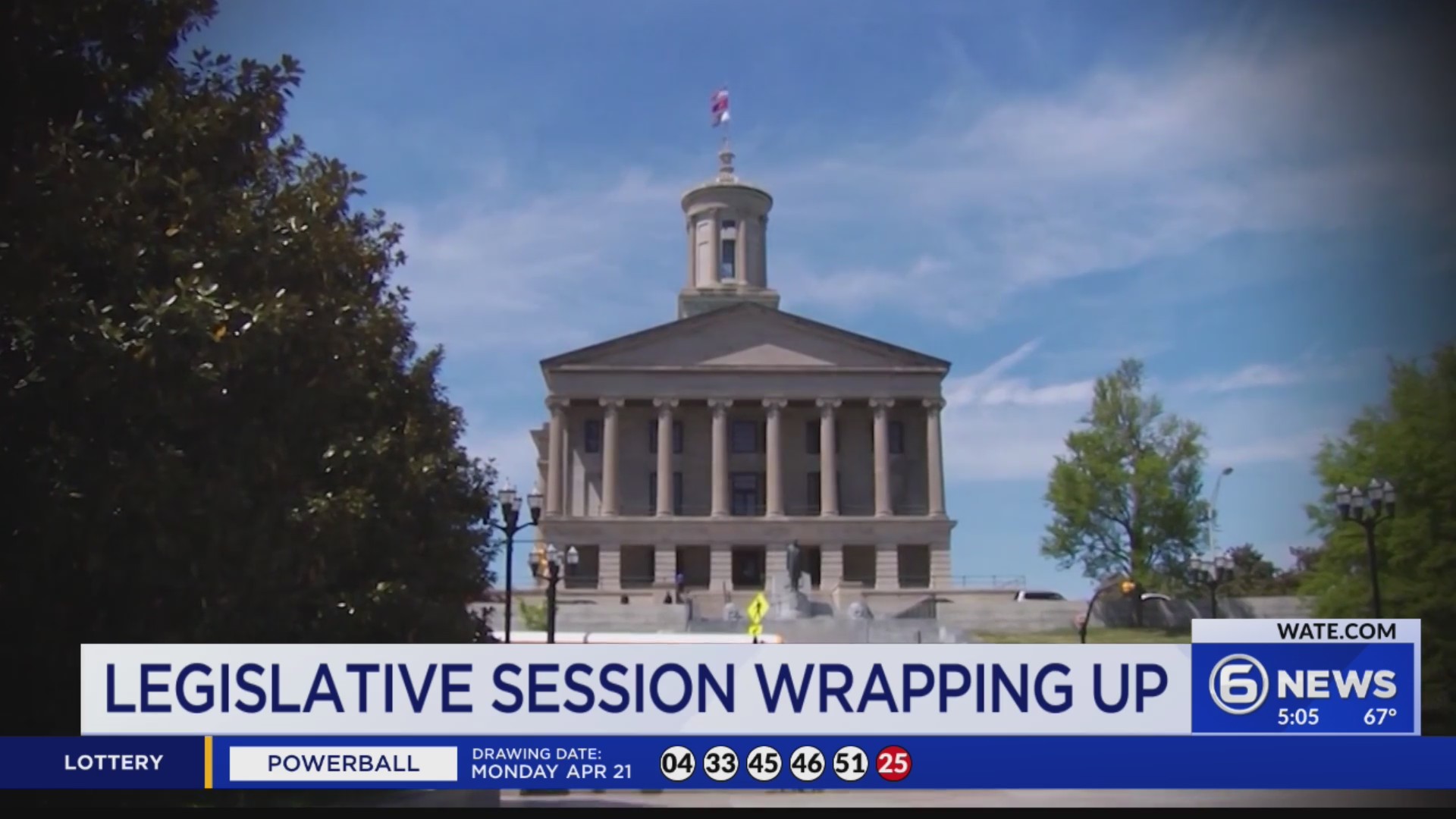 Tennessee's legislative session wrapping up