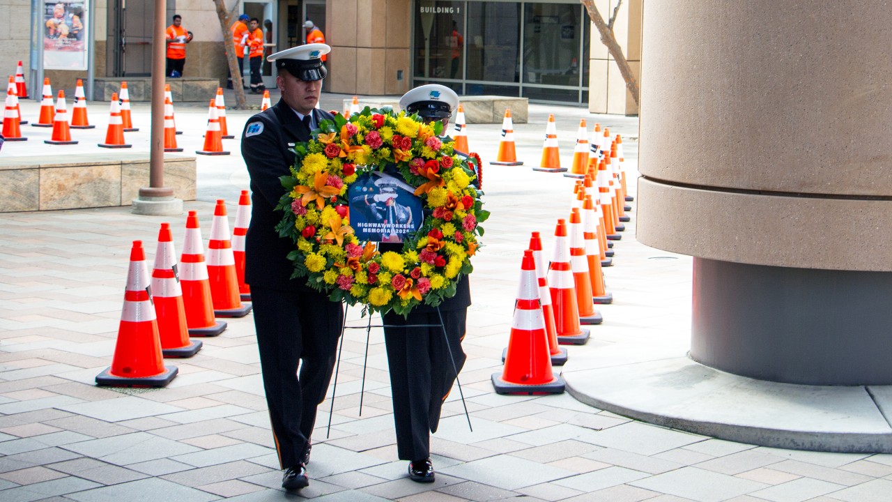Caltrans ceremony in San Diego honors California's fallen highway Workers