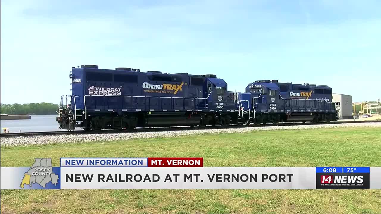 New railroad open at Indiana Ports of Mt. Vernon