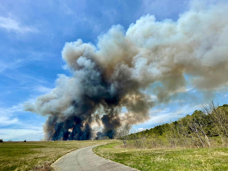 Ocean County fire: Wildfire in Lacey, Waretown grows to 8,500 acres ...