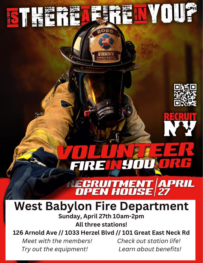 West Babylon FD Hosts Volunteer Firefighter Recruiting Event