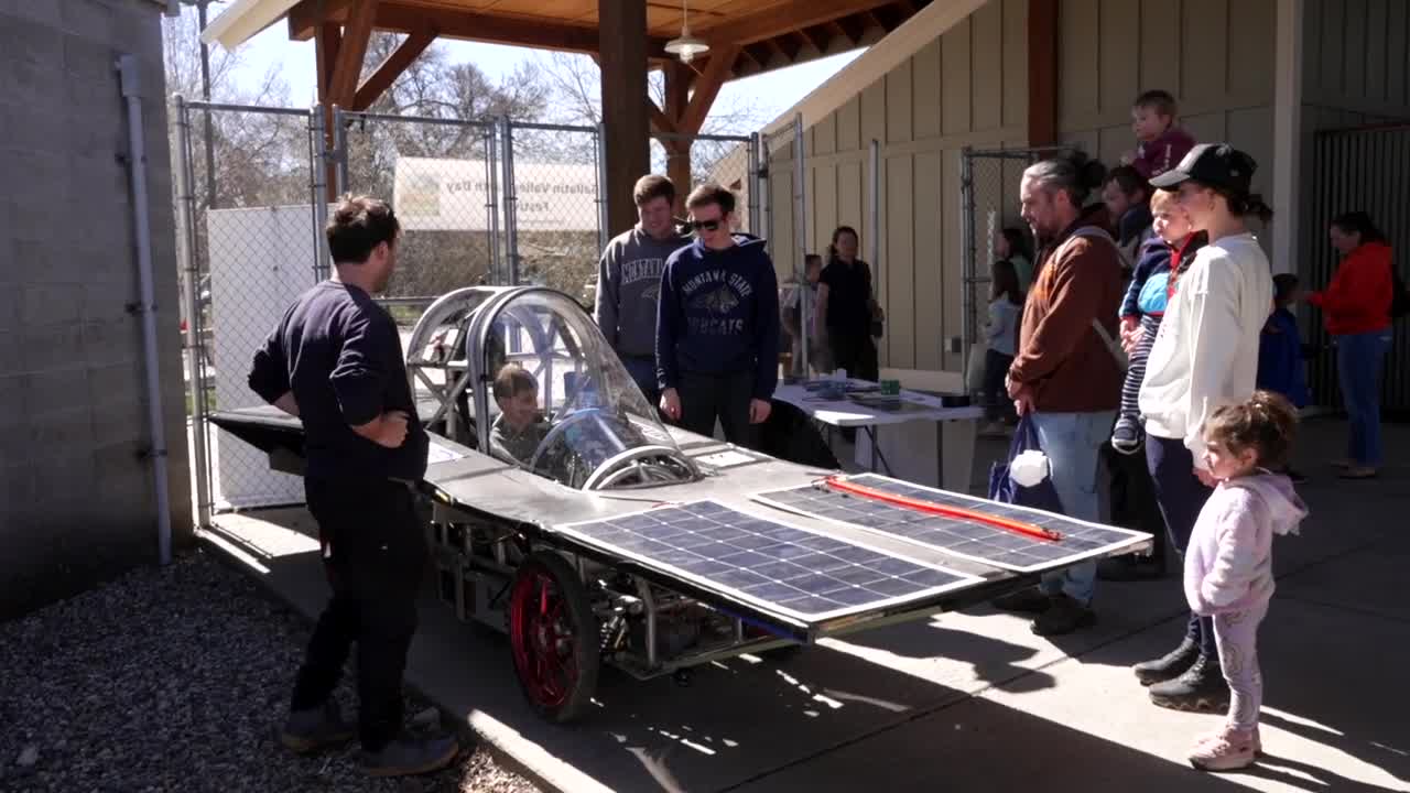 MSU's Bridger Solar Team displays solar-powered race car at Earth Day ...