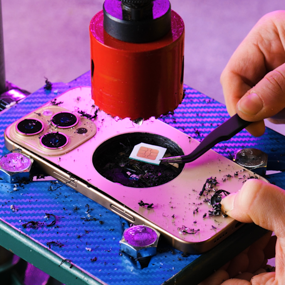 DIY iPhone Case Made From Melted SIM Cards! ☺️ 🔥