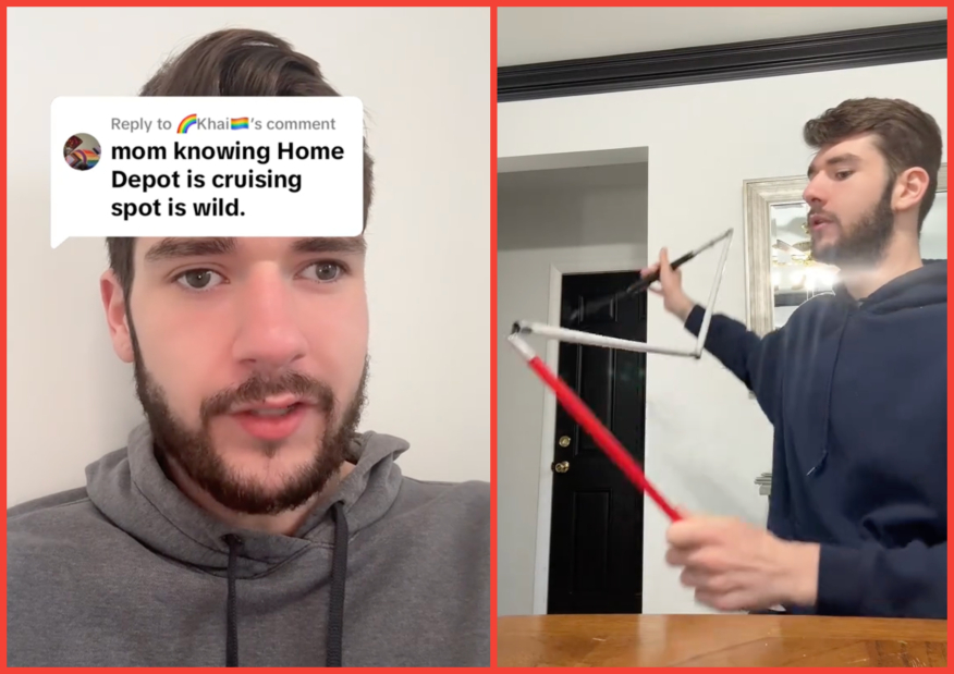 This blind TikToker’s gay Home Depot hookup has us looking at cruising in a whole new way