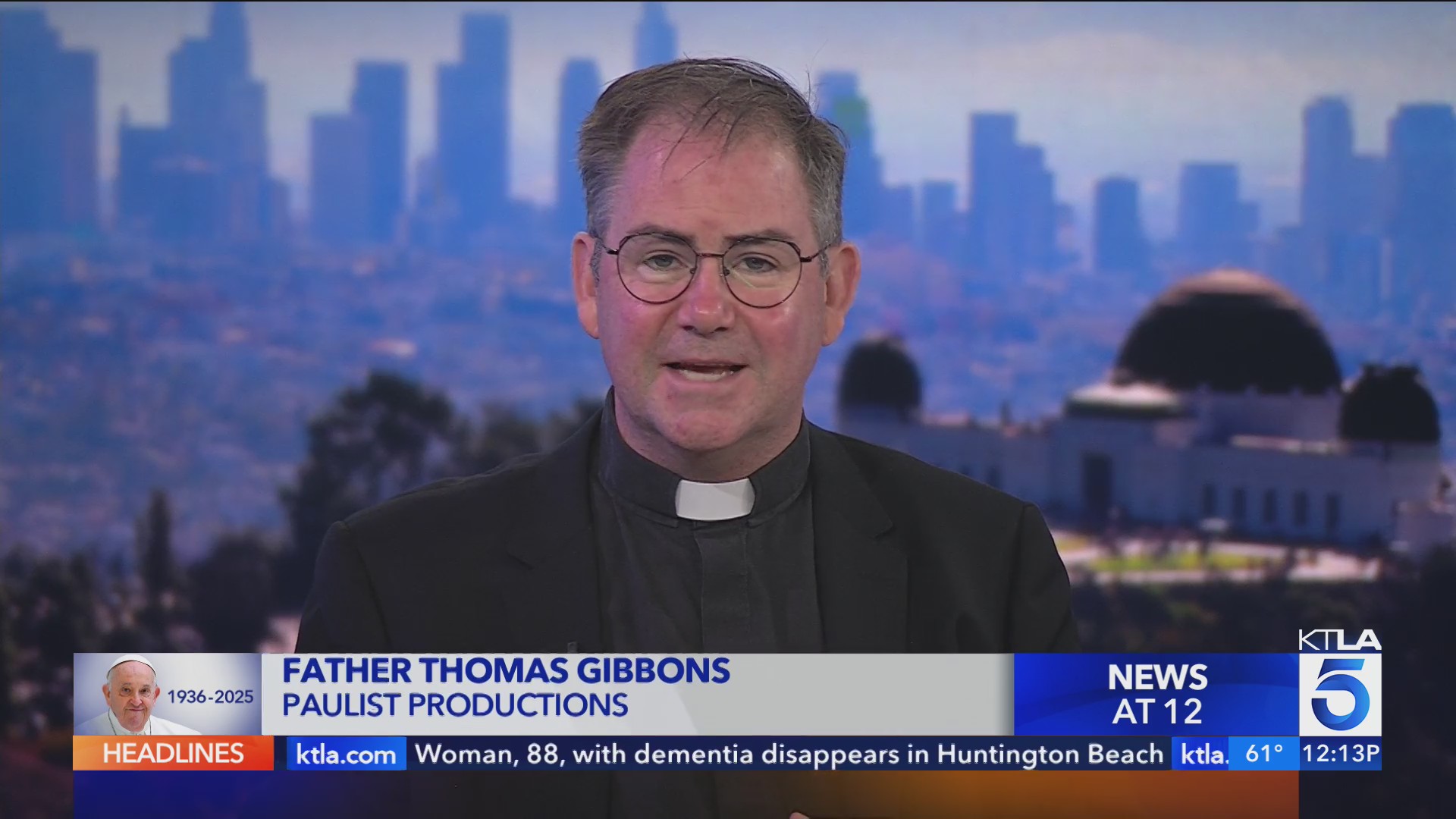 Fr. Thomas Gibbons honors life and legacy of Pope Francis