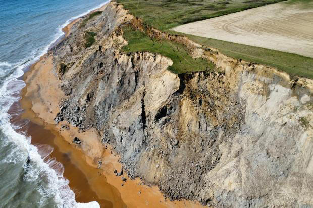 Shocking drone images show scale of major landslip on Isle of Wight