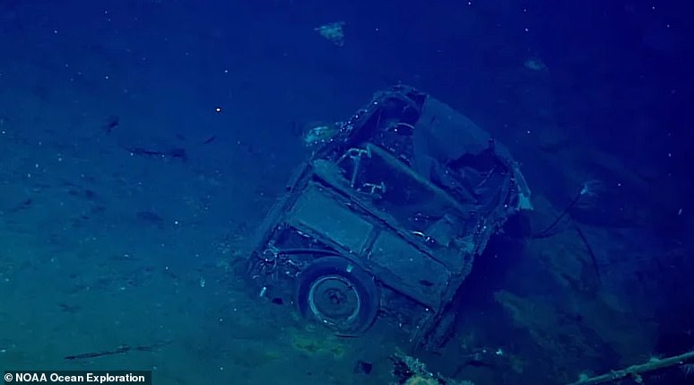 Mysterious vehicle found in sunken WWII aircraft carrier