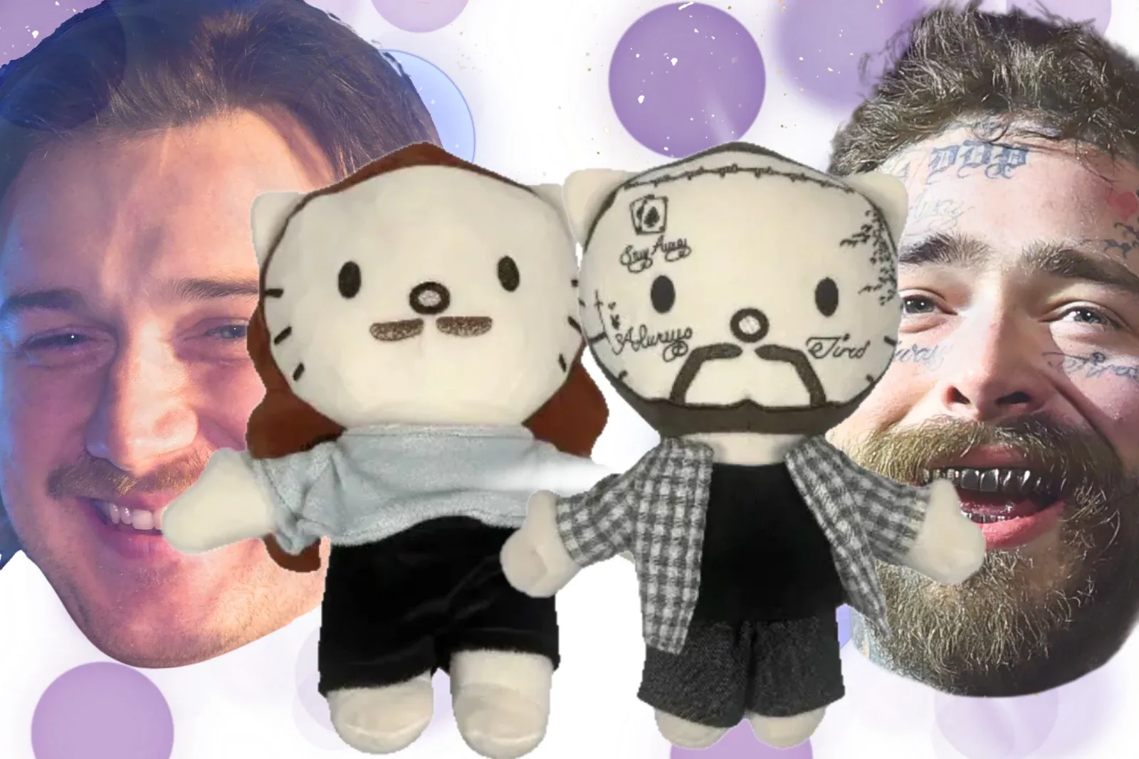 You Can Now Buy Morgan Wallen + Post Malone Hello Kitty Plushies [Pictures]