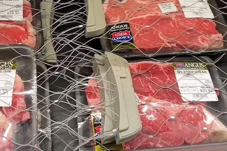 Walmart's bizarre anti-theft meat packaging leaves visitors 'stunned'