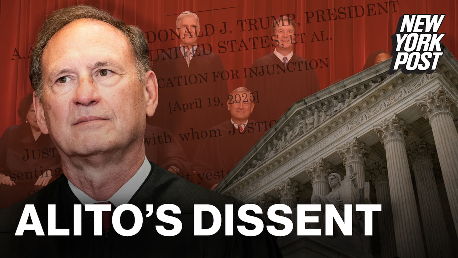 What to know about Alito's dissent in SCOTUS case to halt Trump's ...