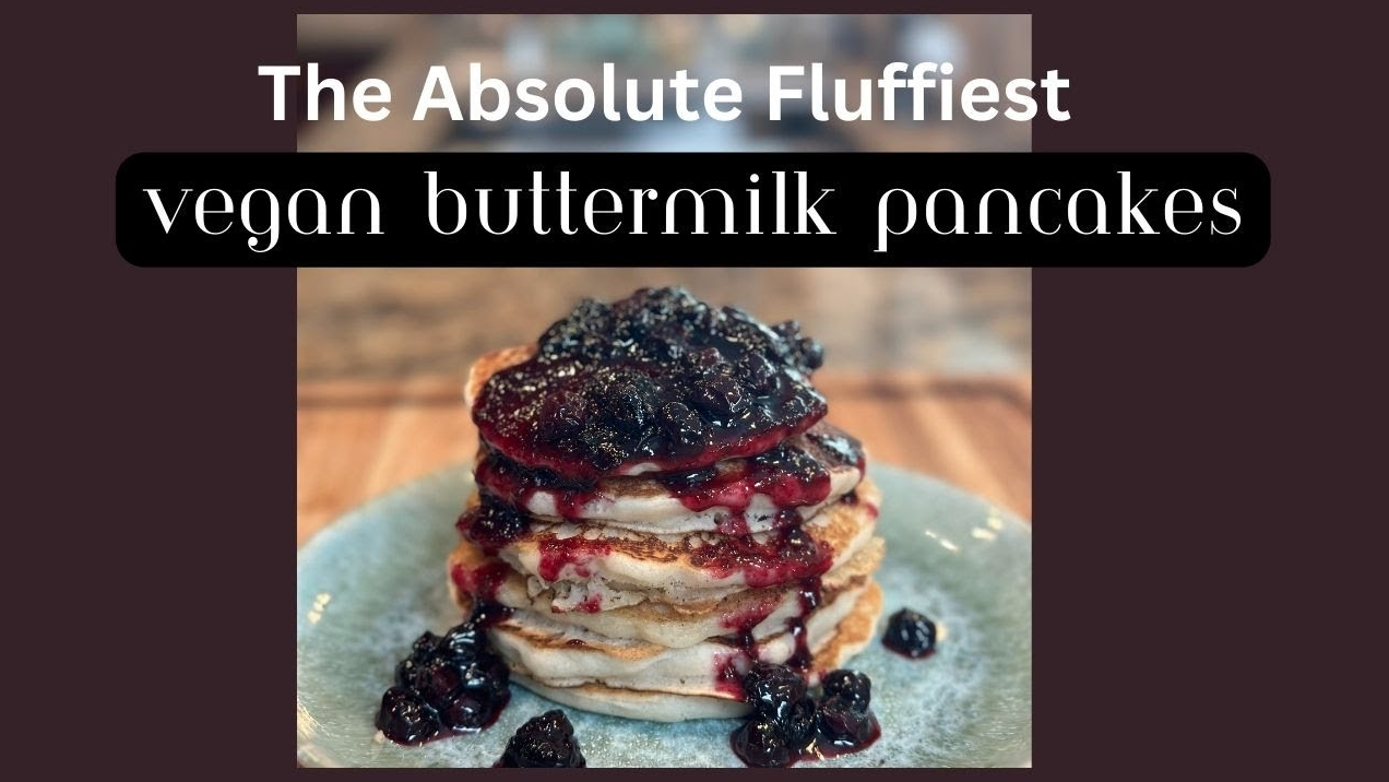 The Absolute Fluffiest Vegan Buttermilk Pancakes | My Vegan Kitchen ...