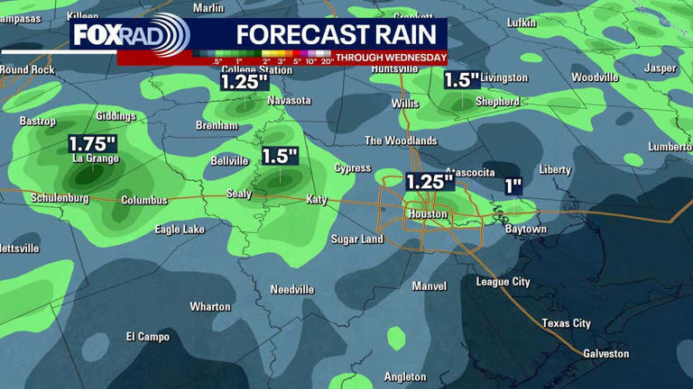 Houston weather: Stormy day expected for Wednesday, FOX 26 Storm Alert ...