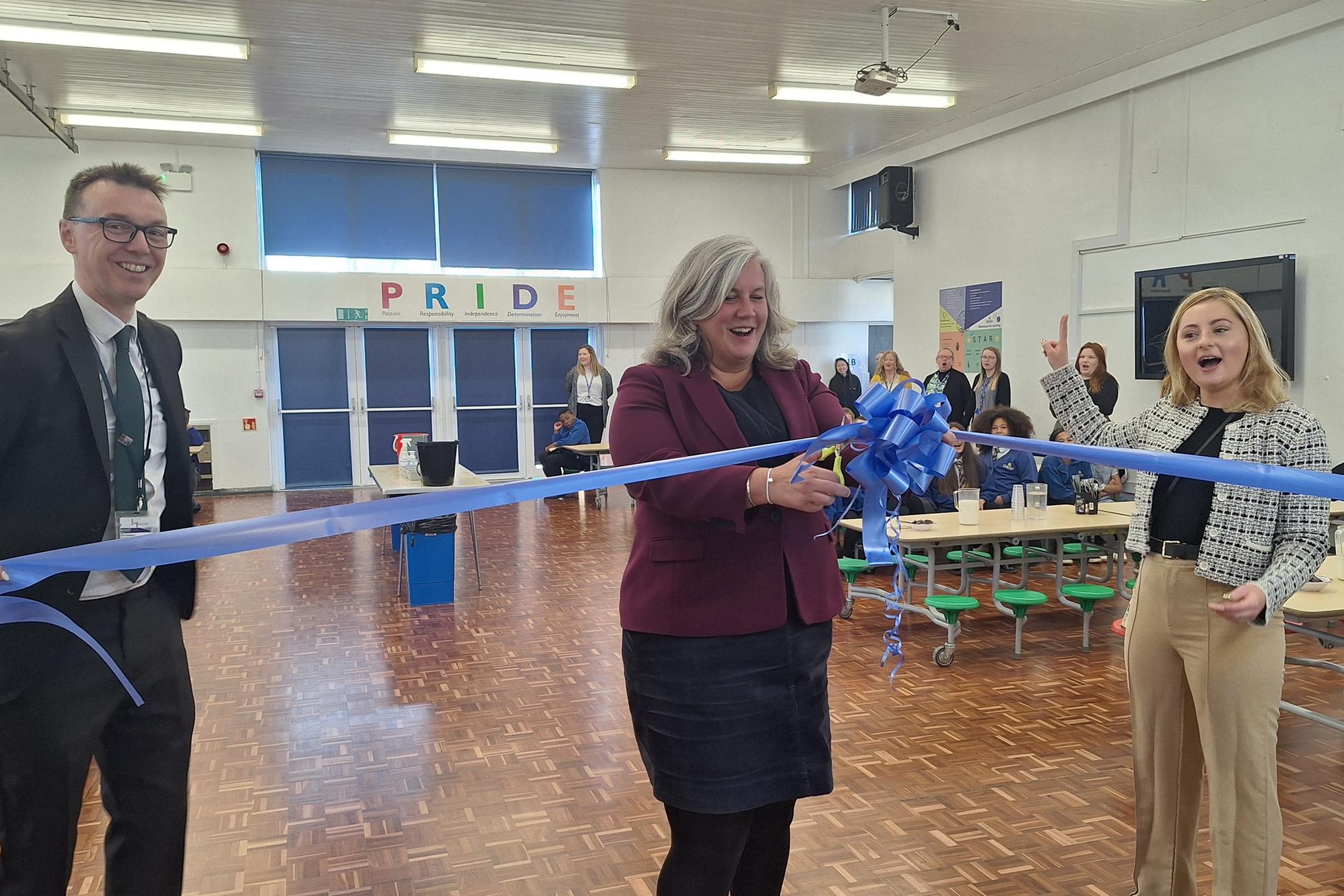 Wellingborough 'free' breakfast club welcomes MPs on opening day